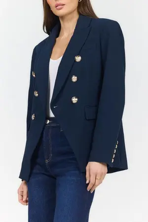 DEAR JOHN Rowena Military Double Breasted Blazer