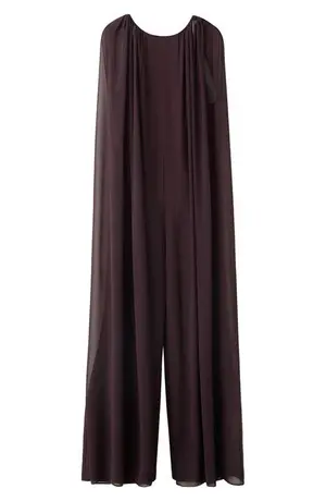 Mango Cape Wide Leg Jumpsuit