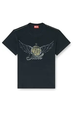 DIESEL® Cotton & Hemp Graphic T-shirt
