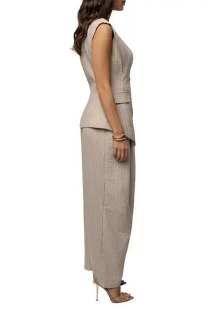 JLUXLABEL Power Pinstripe Pant Set