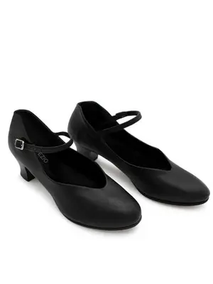 CAPEZIO Jr. Footlight Character Shoe - Black