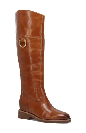 THE FRYE COMPANY Quinn Knee-high Riding Boots With Ring Hardware - Amber