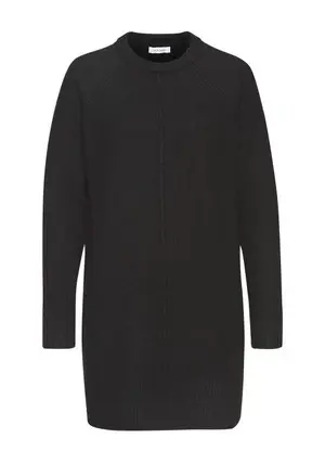 LASCANA Basic Tunic Sweater - Black