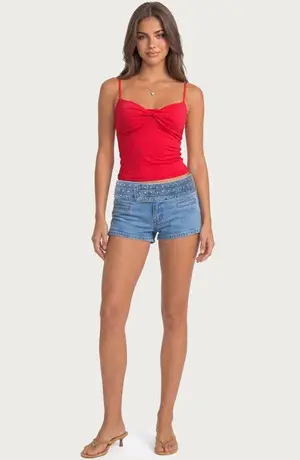 EDIKTED Pyper Twisted Twist Front Camisole