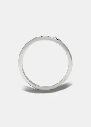 DISTURBIA Till Death Thin Sterling Ring
