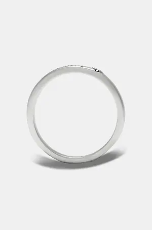 DISTURBIA Till Death Sterling Band Ring