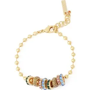 Kurt Geiger Gemstone Rondelle Ball Chain Bracelet