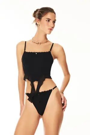 HOUSE OF SILK Bianca Microfiber Thong