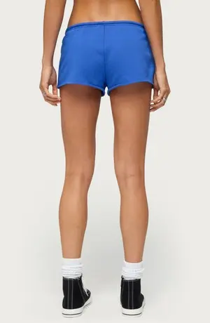 EDIKTED Sporty Babe Drawstring Micro Shorts