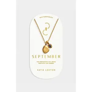 KATIE LOXTON Birthstone Necklace - September (lapis Lazuli)