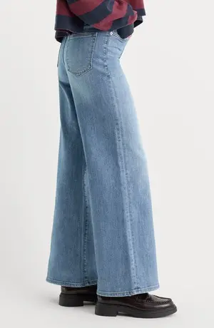 Good American High Waist Palazzo Wide Leg Jeans
