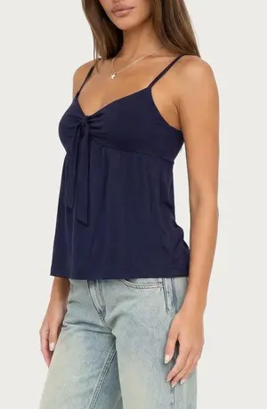 EDIKTED Michey Tie Front Babydoll Camisole