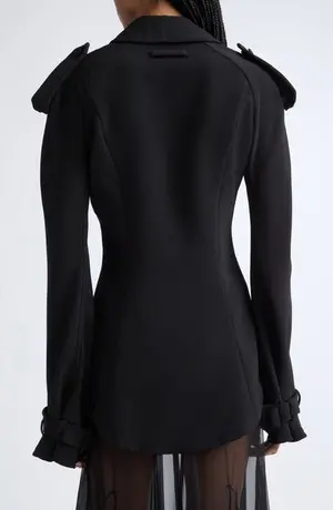 JEAN PAUL GAULTIER Military Inspired Shirt With Peplum And Bell Cuffs