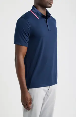 G/fore Camo Collar Performance Piqué Polo