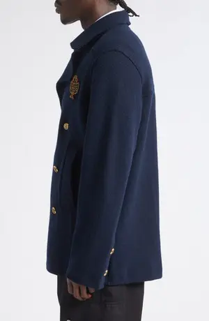 Dolce & Gabbana Double Breasted Wool Sweater Jacket