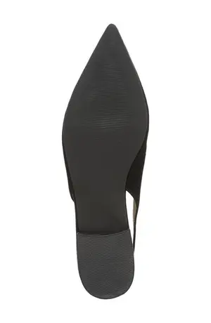 Nordstrom Selina Leather Slingback Flat - Black