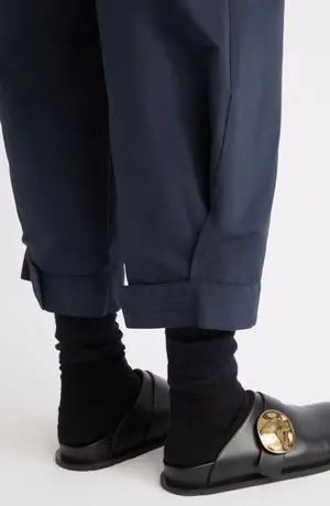 Plan C Wide Leg Nylon Trousers