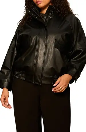 Sanctuary Alana Faux Leather Jacket - Black