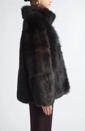 Nour Hammour Carolyn Genuine Shearling Coat