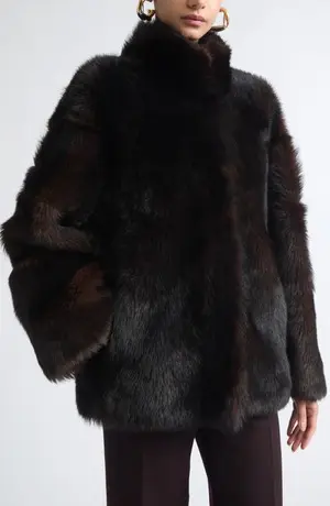 Nour Hammour Carolyn Genuine Shearling Coat