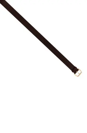 Sandro Leather Belt With Metal Buckle - Brown