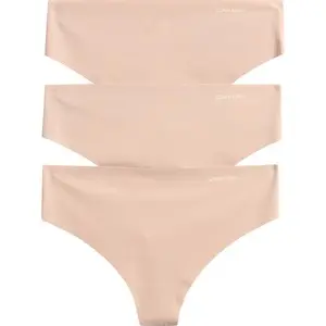 Calvin Klein Invisibles Micofiber Stretch 3-pack Panties - Cedar/cedar/cedar