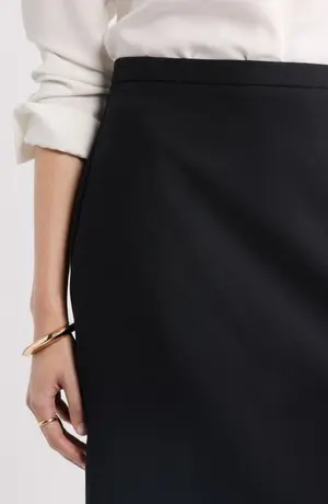 Nordstrom Suiting Column Midi Skirt