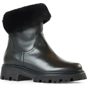 Aquatalia Mimi Genuine Shearling Boot - Black