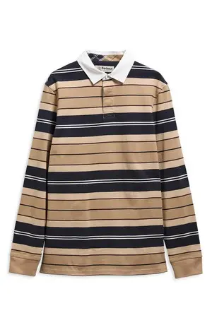 Barbour Frith Stripe Long Sleeve Rugby Shirt
