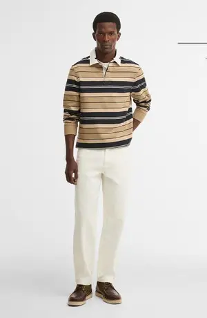 Barbour Frith Stripe Long Sleeve Rugby Shirt