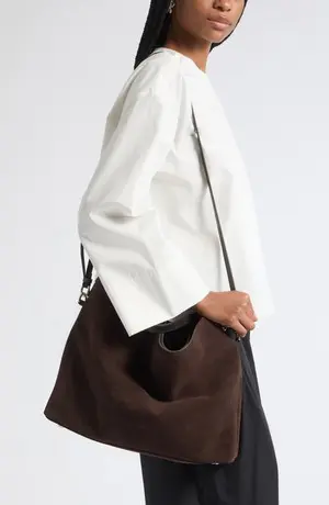 JUSTINE CLENQUET Marla Suede Hobo Bag