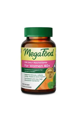 MEGAFOOD One Daily Multivitamin For 40+ With Methylated B12, Methyl Folate, Vegetarian - None
