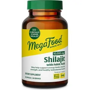 MEGAFOOD Shilajit 10,000mg With Fulvic Acid, Vegan, Gluten Free - None