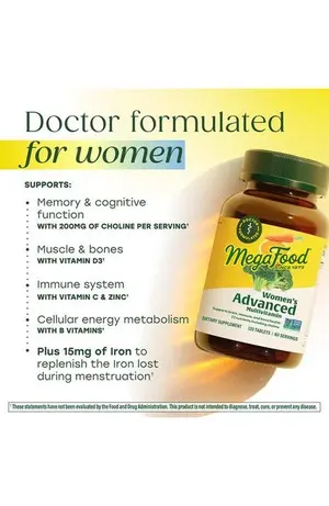 MEGAFOOD Advanced Multivitamin Doctor Formulated, Vegetarian