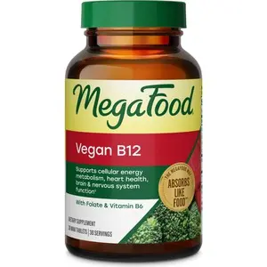 MEGAFOOD Vegan Vitamin B12 With Vitamin B6, B12 And Folic Acid For And - None