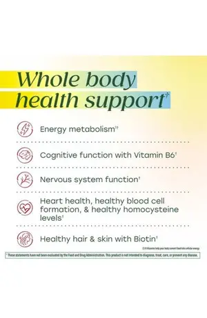 MEGAFOOD Balanced B Complex With All 8 B Vitamins, Vegan