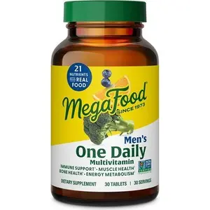 MEGAFOOD One Daily Multivitamin For With Methylated B12, Methylfolate For Muscle & Energy Metabolism, Vegetarian - None