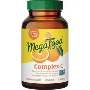 MEGAFOOD Complex C, Vegan Vitamin C Immune Support Supplement, Gluten Free - None