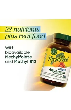 MEGAFOOD Advanced Multivitamin For 40+, Doctor Formulated, Vegetarian