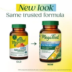MEGAFOOD Advanced Multivitamin For 40+, Doctor Formulated, Vegetarian