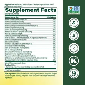 MEGAFOOD Advanced Multivitamin For 40+, Doctor Formulated, Vegetarian