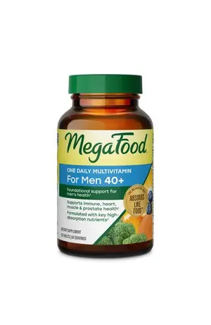 MEGAFOOD One Daily Multivitamin For 40+ With Methylated B12, Methylfolate, Vegetarian - None