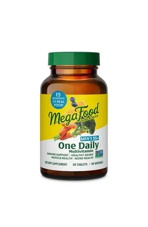MEGAFOOD One Daily Multivitamin For 55+ With Methylated B12, Healthy Aging, Vegetarian - None