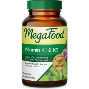 MEGAFOOD Vitamin K1 & K2 With Vitamin K2 Mk7 From Fermented Chickpeas, Vegan - None