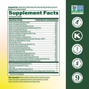 MEGAFOOD Baby & Me 2 Postnatal Multivitamin For Breastfeeding With Moringa Leaf