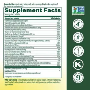 MEGAFOOD Advanced Multivitamin Doctor Formulated, Vegetarian