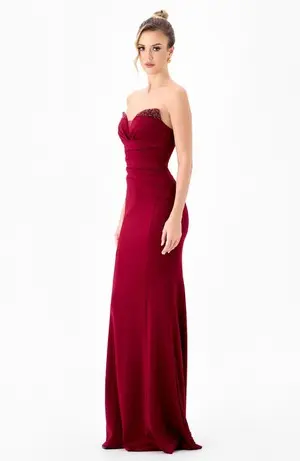BARIANO Janna Sweetheart Fishtail Maxi