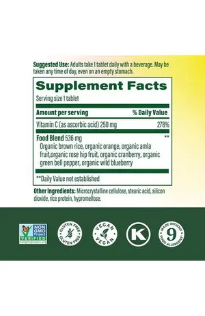 MEGAFOOD Complex C, Vegan Vitamin C Immune Support Supplement, Gluten Free