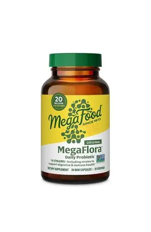 MEGAFOOD Megaflora Daily Probiotic, 20 Billion Cfu, Vegetarian - None