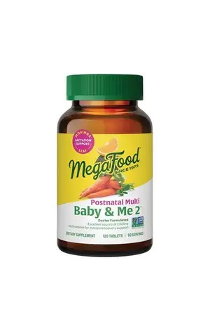 MEGAFOOD Baby & Me 2 Postnatal Multivitamin For Breastfeeding With Moringa Leaf - None